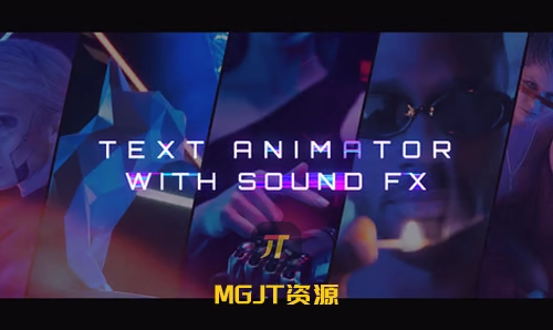 6个赛博朋克故障艺术文本动画 AE 模板-MGJT资源