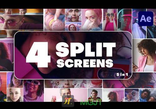 AE模版-交互式多屏幕过渡Interective Multiscreen Transitions X4-MGJT资源