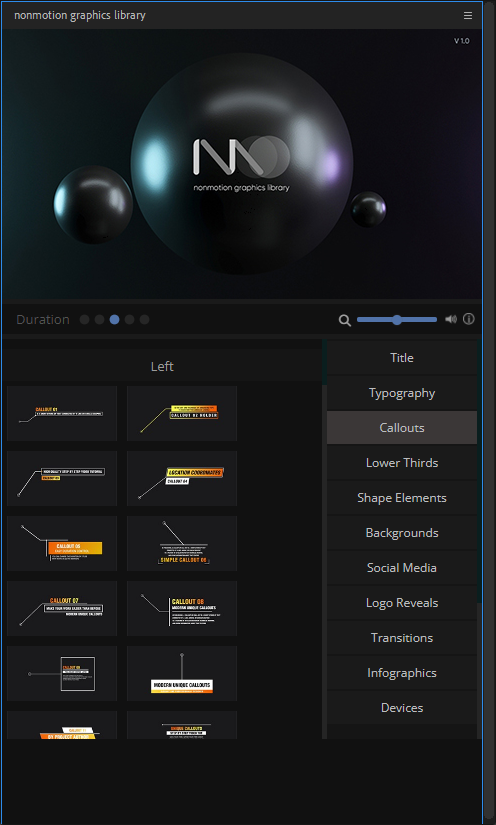 AE脚本-1600组媒体海报背景文字标题呼出线表情图形排版动画 Nonmotion Graphics Library for After Effects [win][mac]-MGJT资源