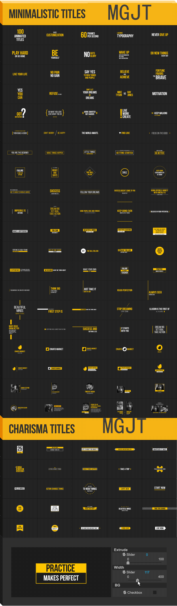 Ae扩展-1850种MG动画文字标题图形背昱转场运动预设元素V1.9.11[win][mac]-MGJT资源